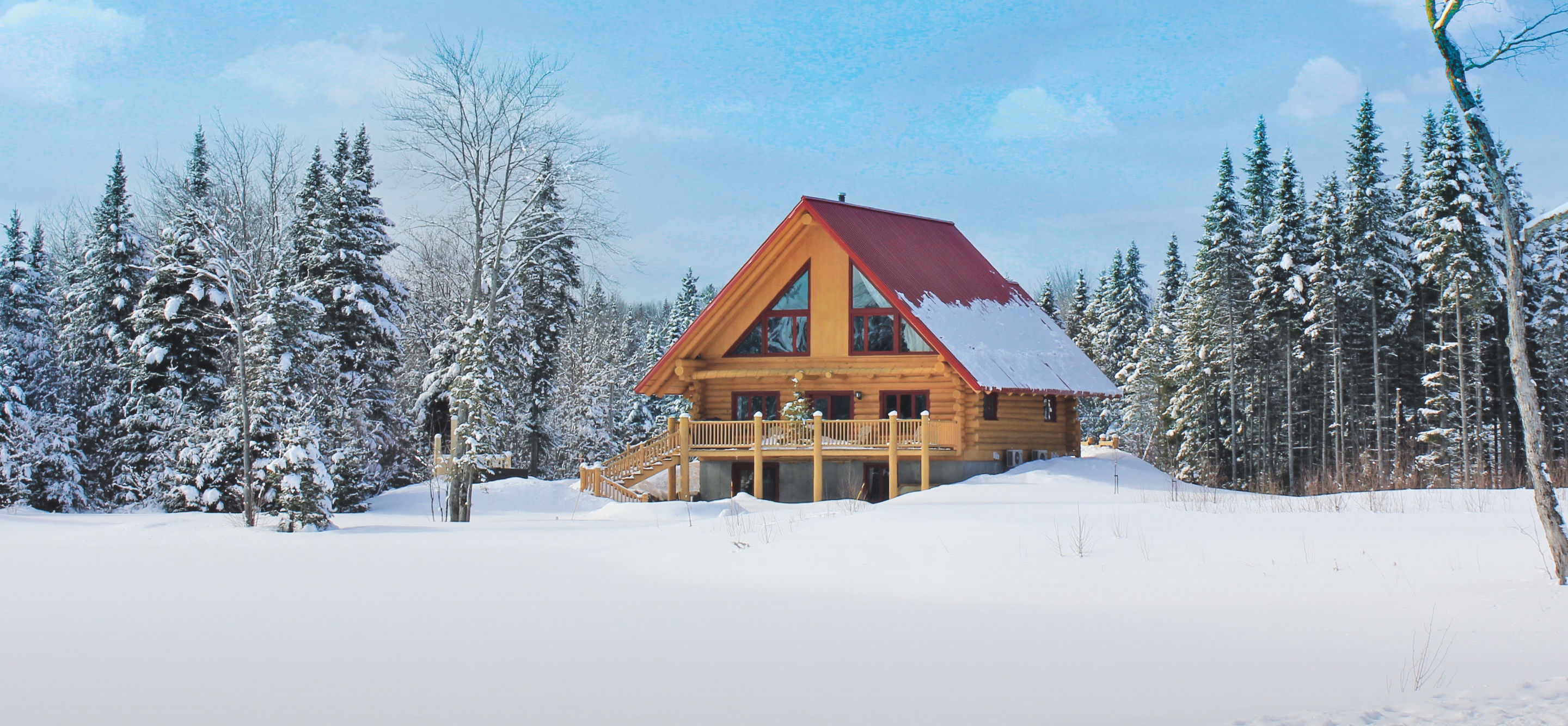 Nature village and log cottage rentals | Au Chalet en Bois Rond