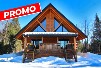 Nature village and log cottage rentals - Au Chalet en Bois Rond